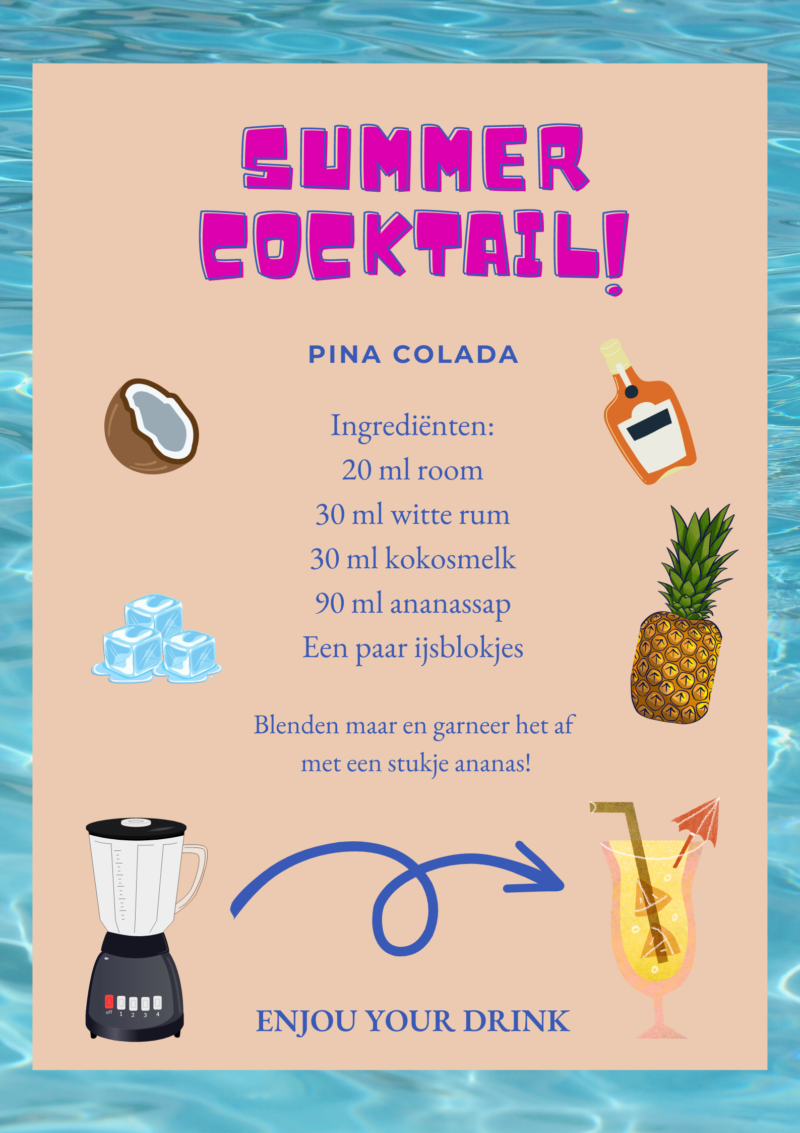 Recept zomerse cocktail - Proef en Proost
